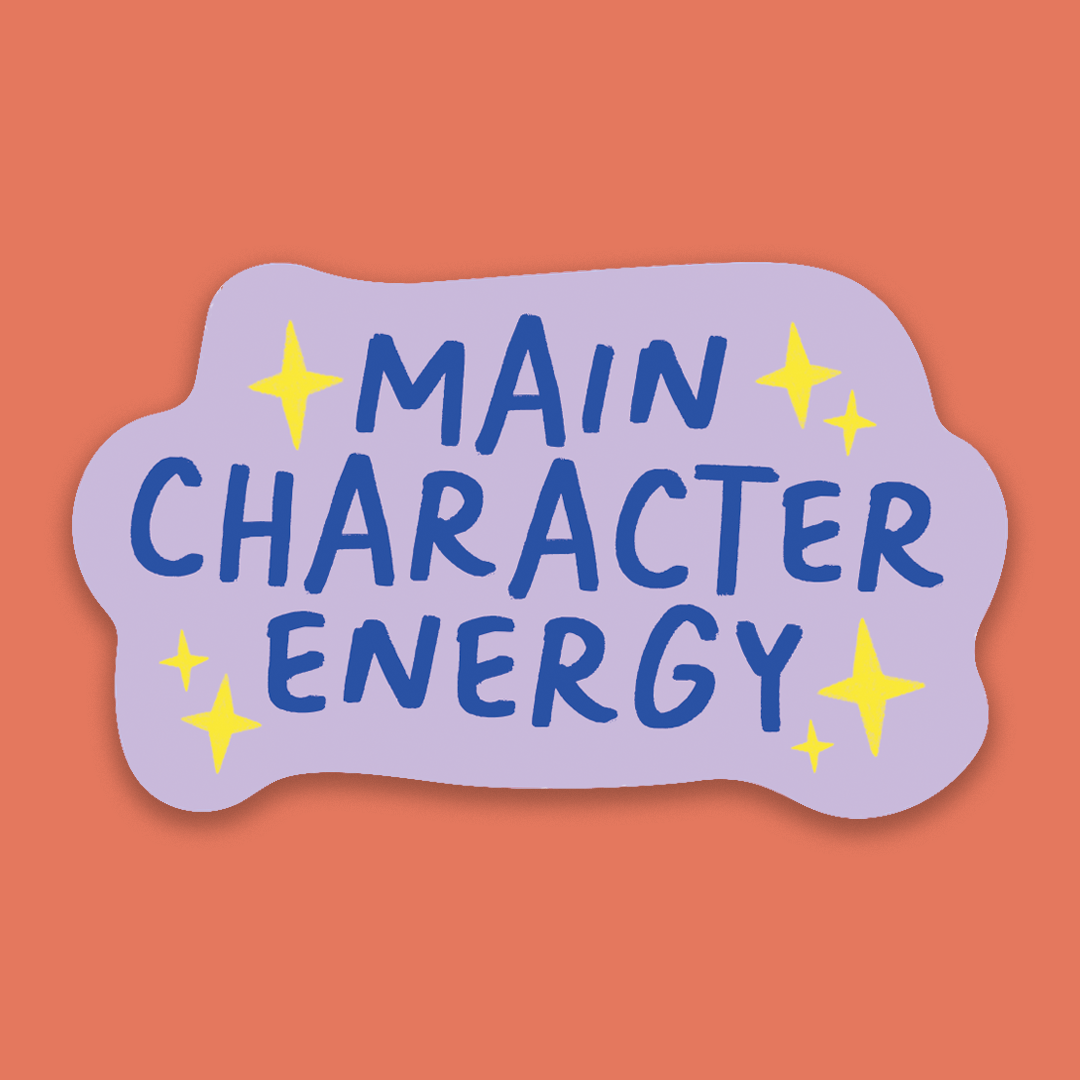 Main Character Energy - Bookish Premium Sticker – Bookishly