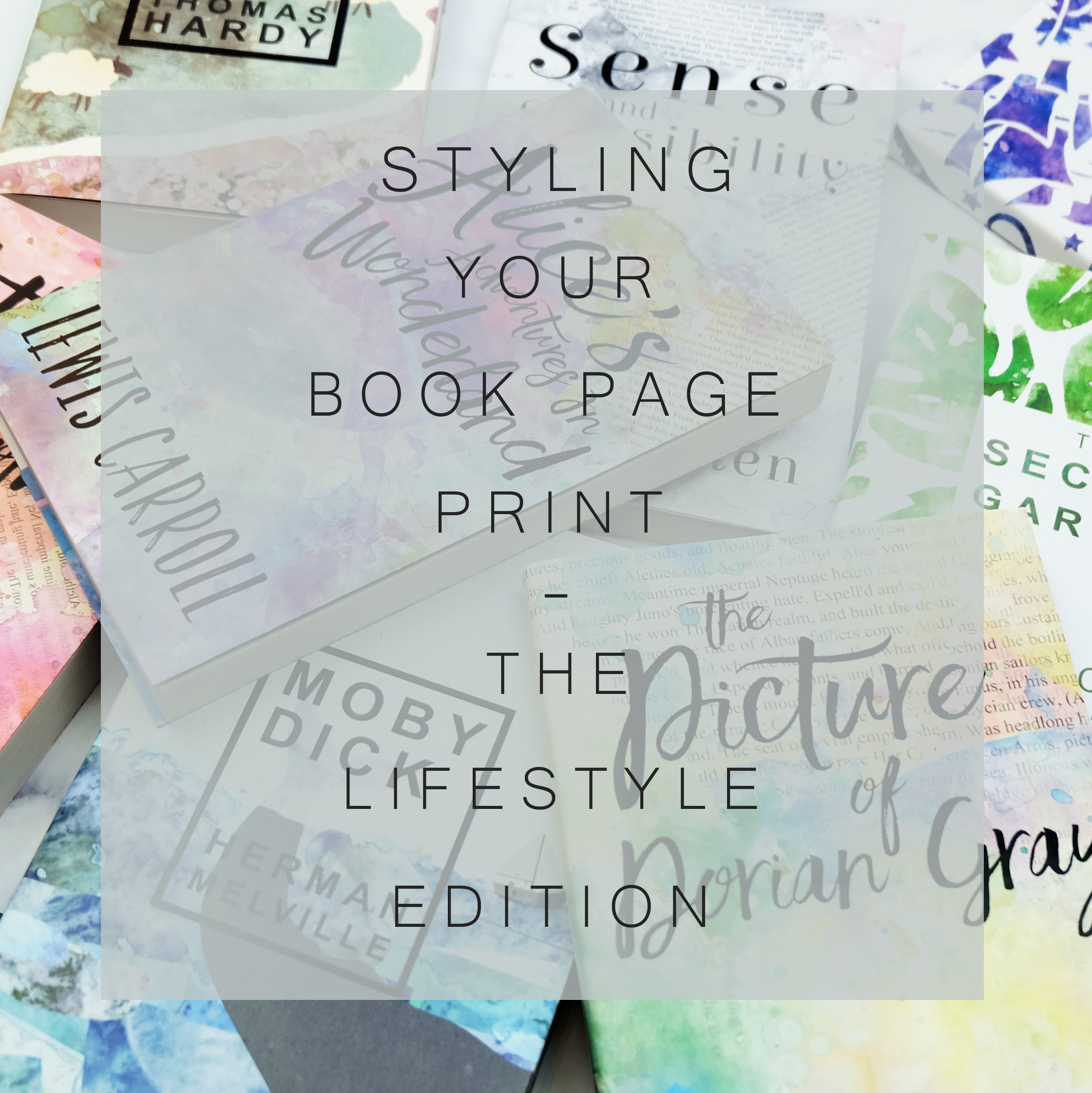 Styling Book Page Prints - Lifestyle Edition | Bookishly