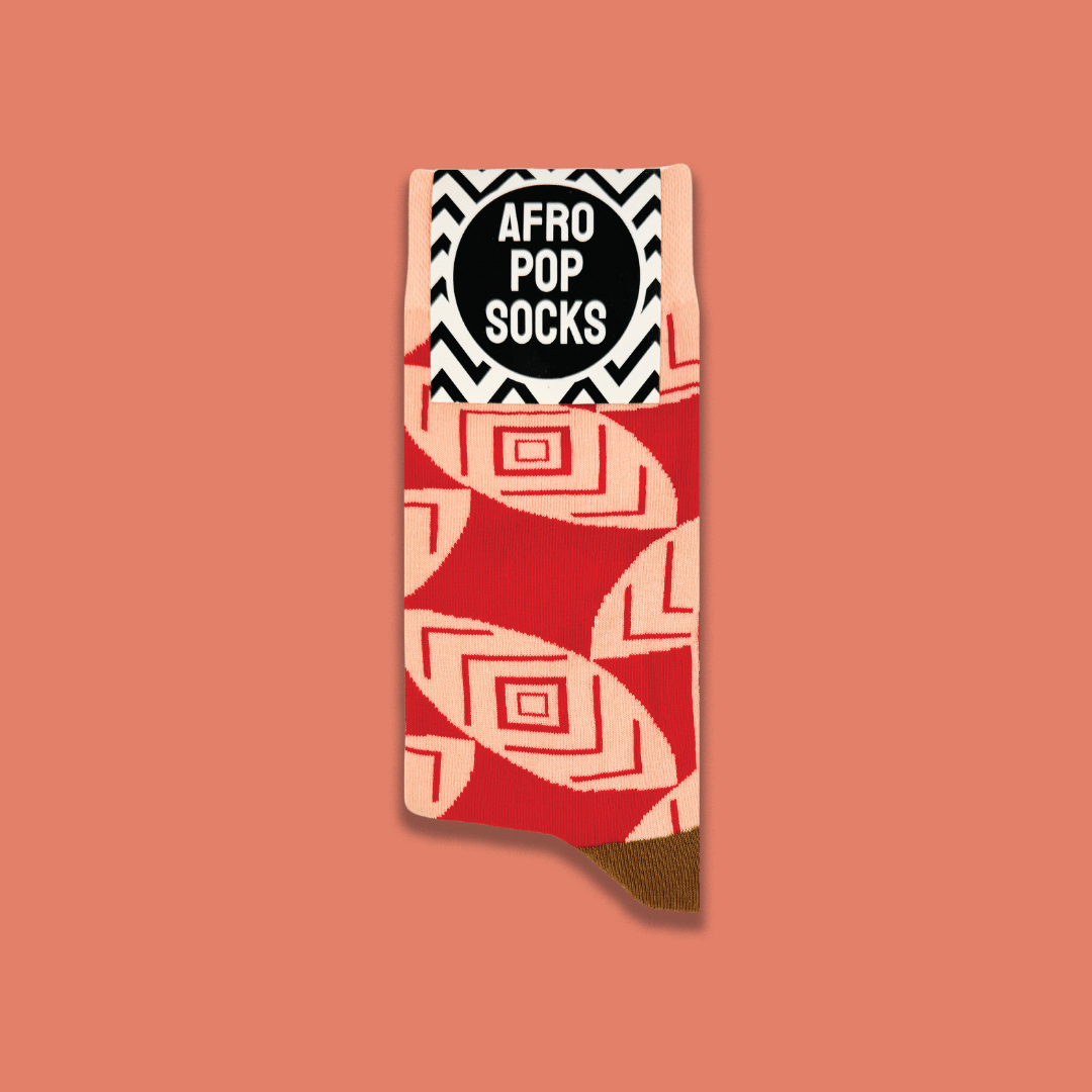 Afropop Socks | Masai Pink | Bookish Gift Accessories | Bookishly