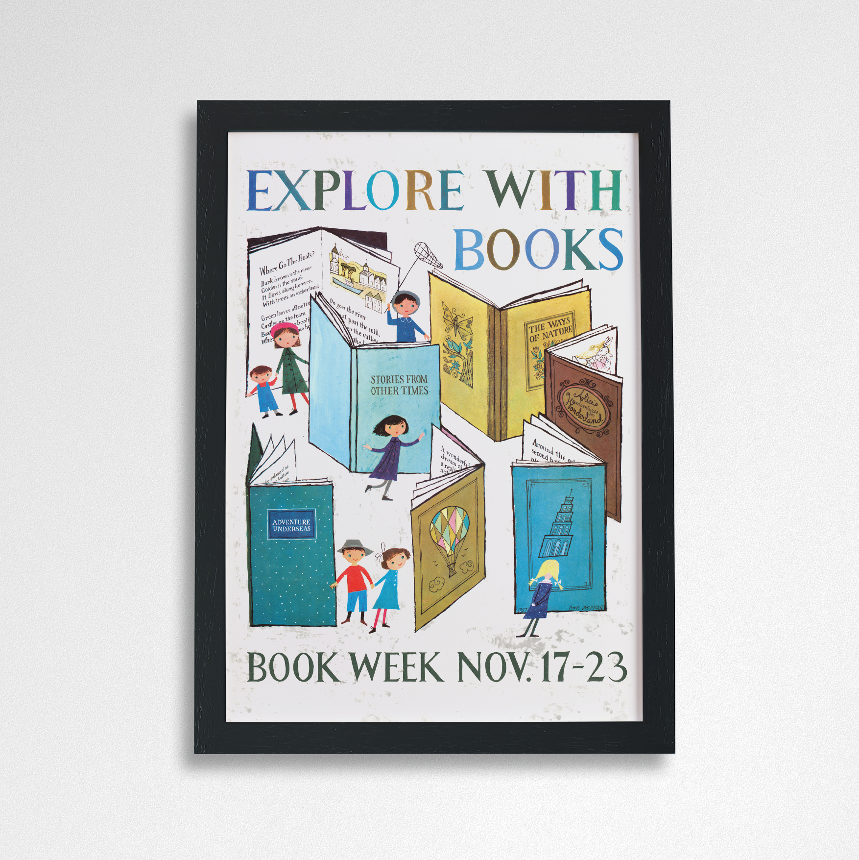 Explore with Books Poster Print | Bookishly