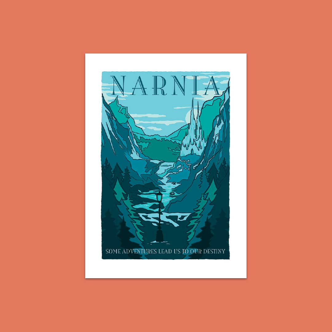 Narnia Fictional Travel Vinyl Sticker — Bookishly