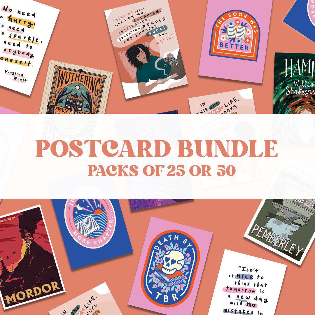 Postcard Bundle: Pack of 25 or Pack of 50 | Bookishly