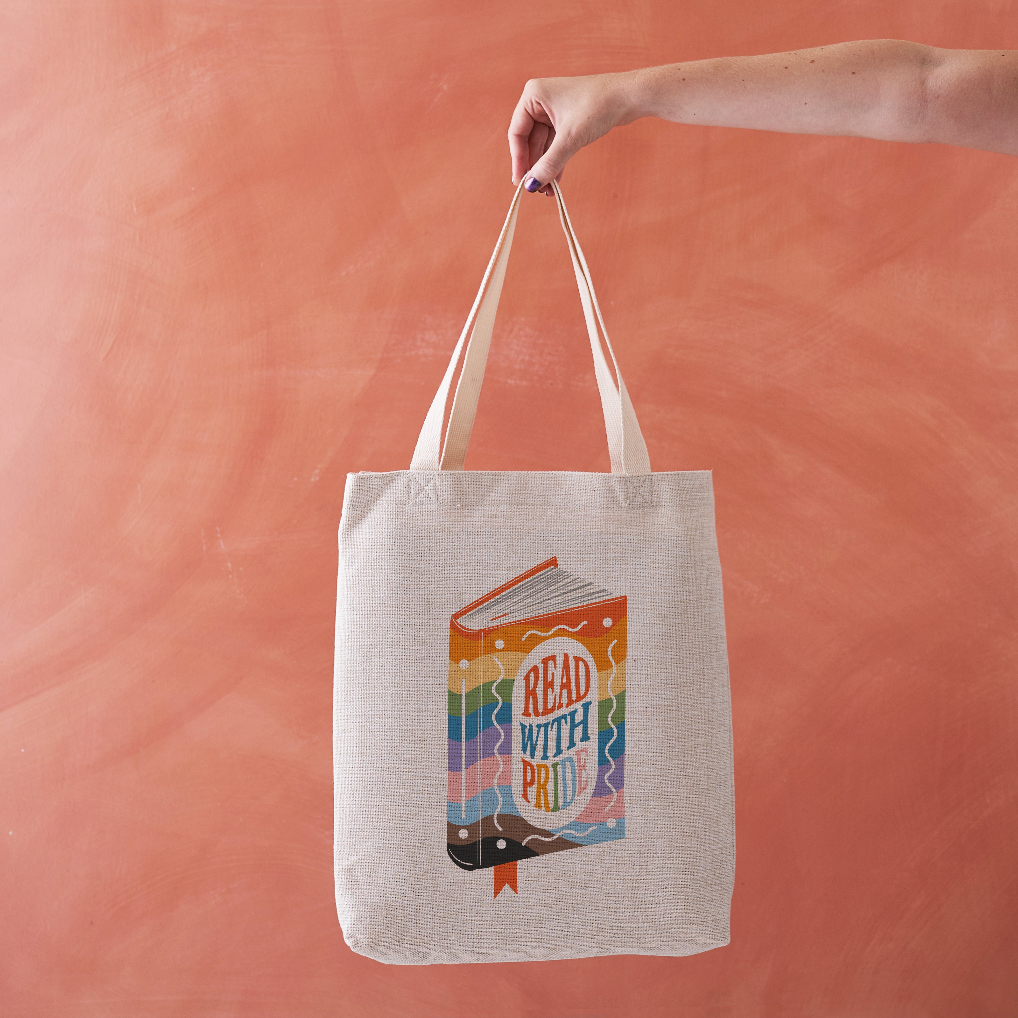 Read with Pride - LGBTQ - Book Lover Tote Bag | Bookishly
