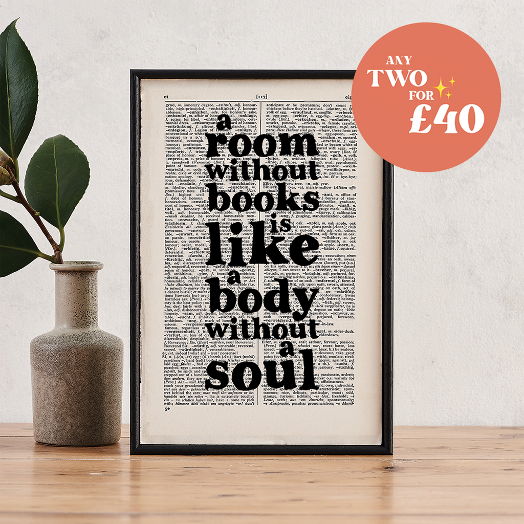Framed Book Page Prints | Book Lover Gifts | Booktok — Bookishly