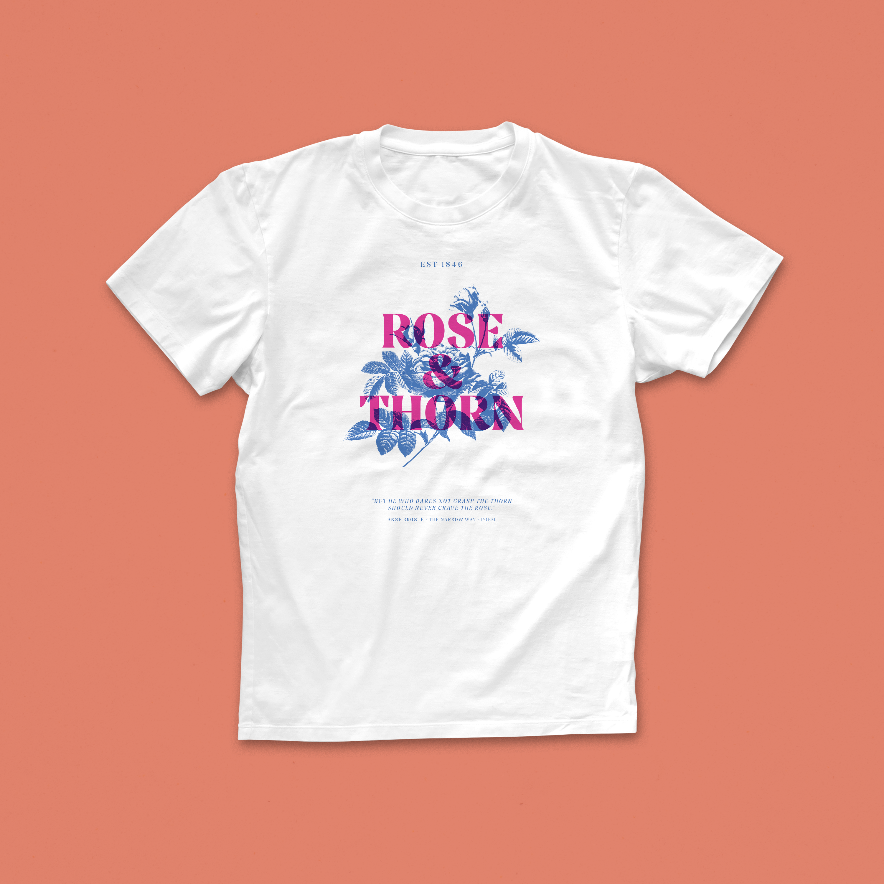 Rose and Thorn - National Theatre Brontë Merch T-shirt | Bookishly