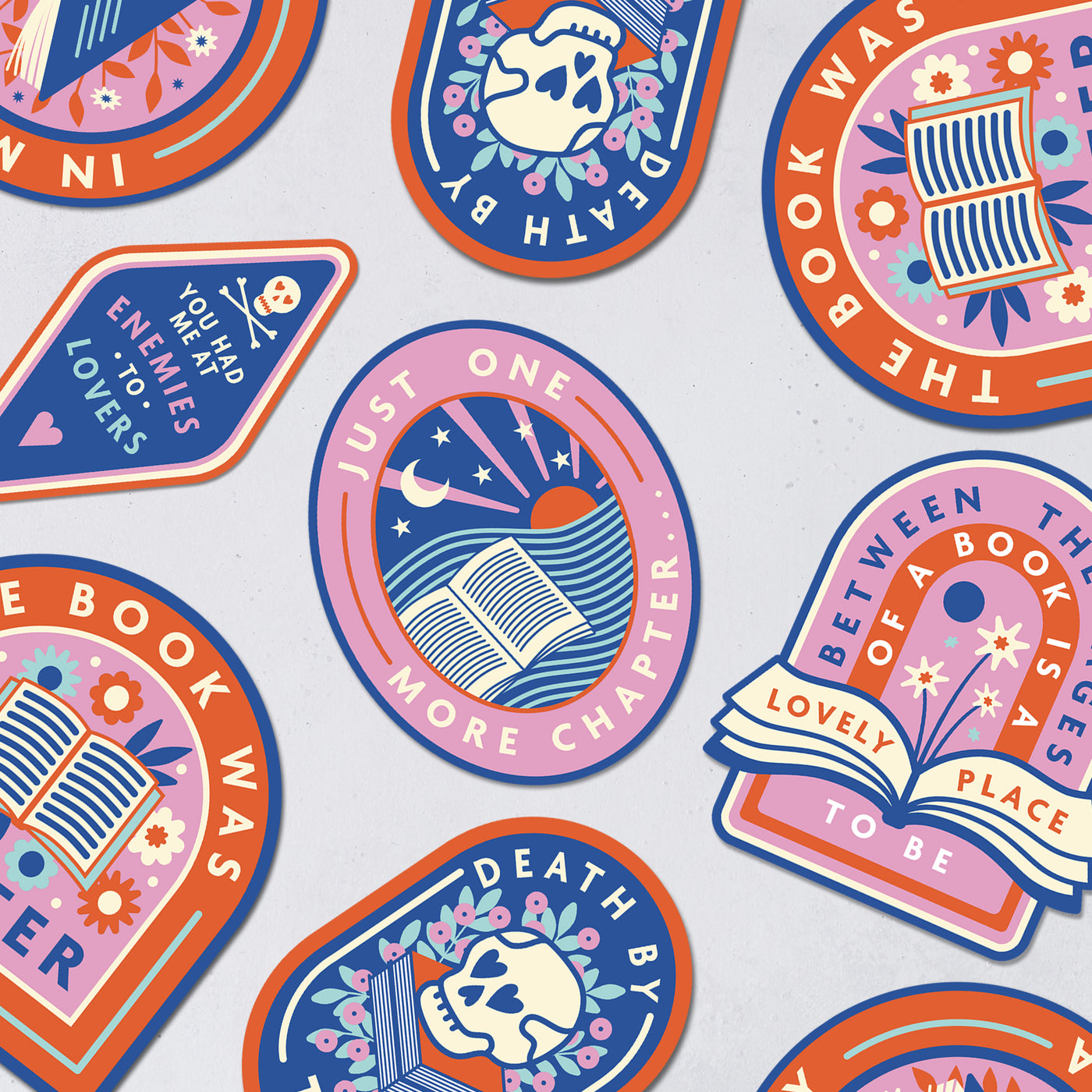 Just one more chapter - Premium Die Cut Sticker — Bookishly