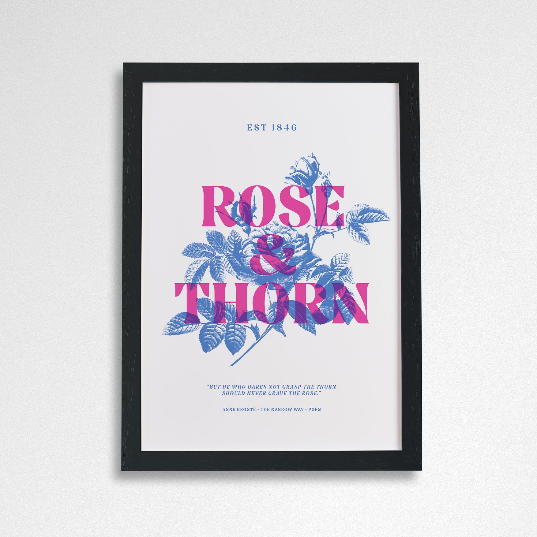 Rose and Thorn - National Theatre Brontë Merch Art Print | Bookishly