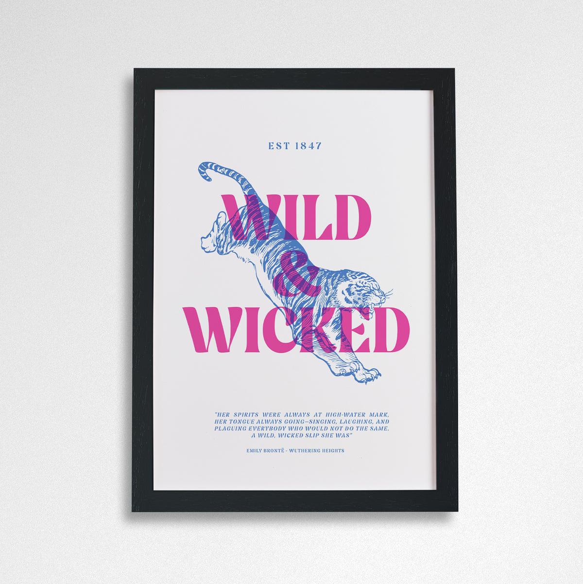 Wild and Wicked - National Theatre Brontë Merch Art Print — Bookishly