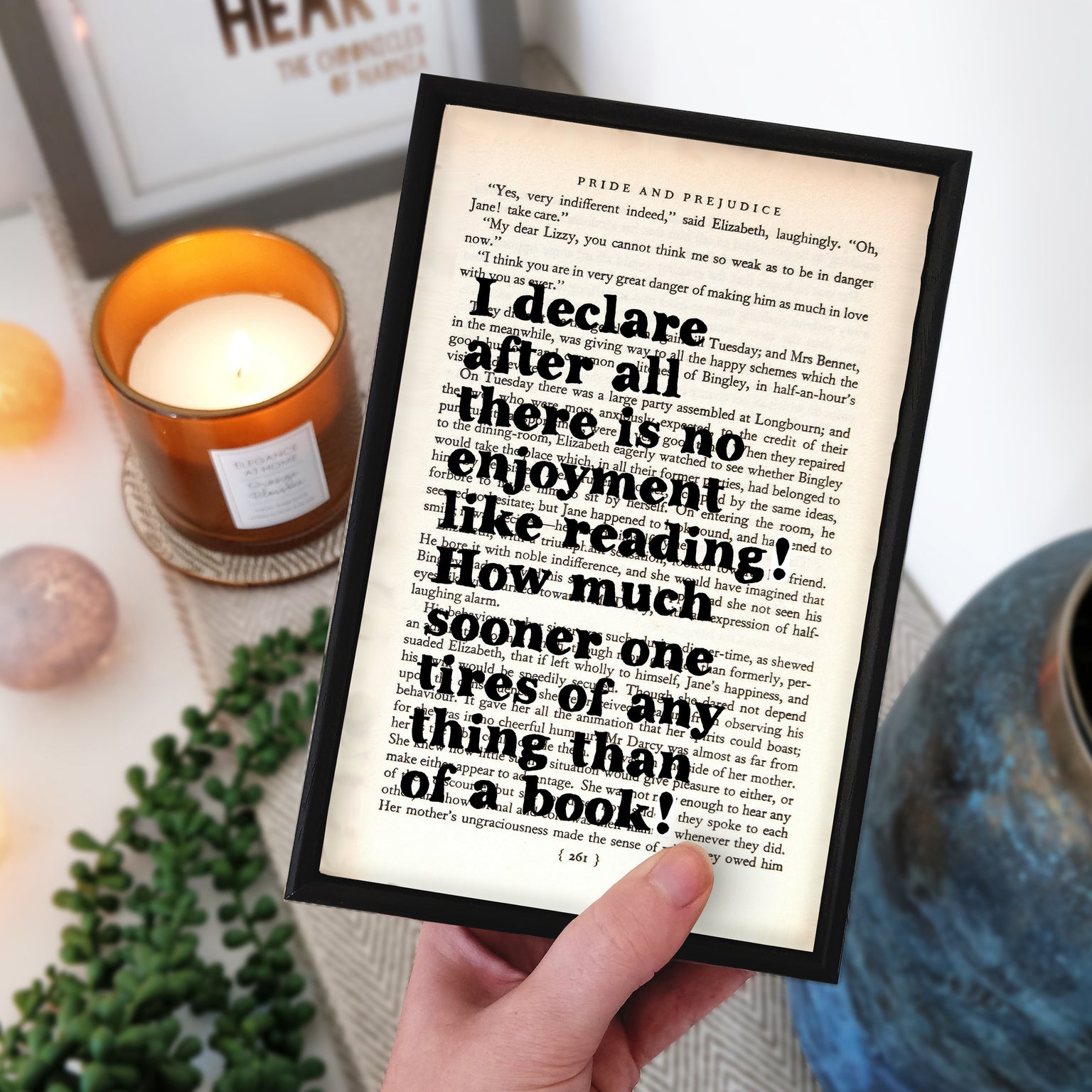Framed Book Page Prints – Art & Quotes for Book Lovers — Bookishly