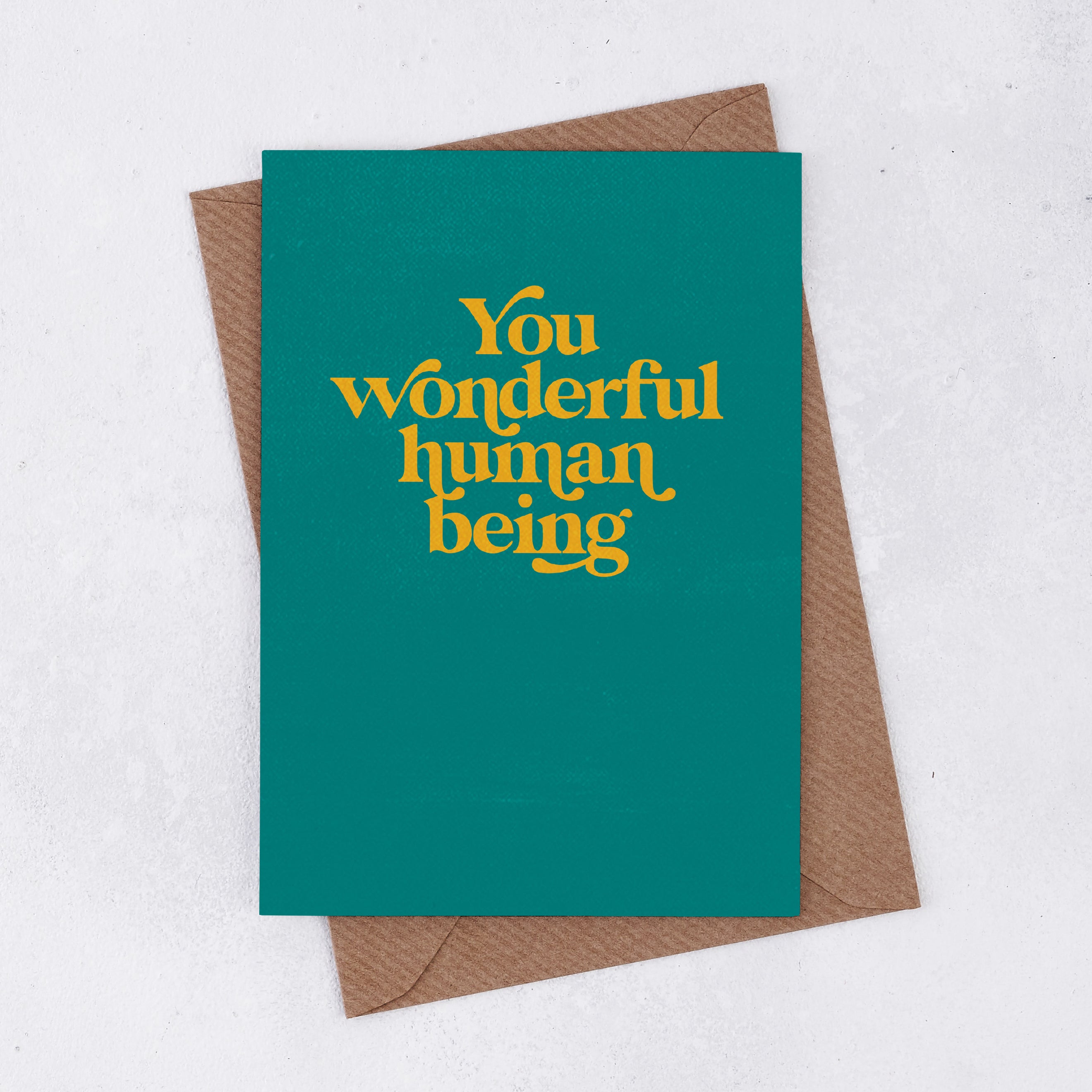 'You wonderful human being' Greetings Card — Bookishly