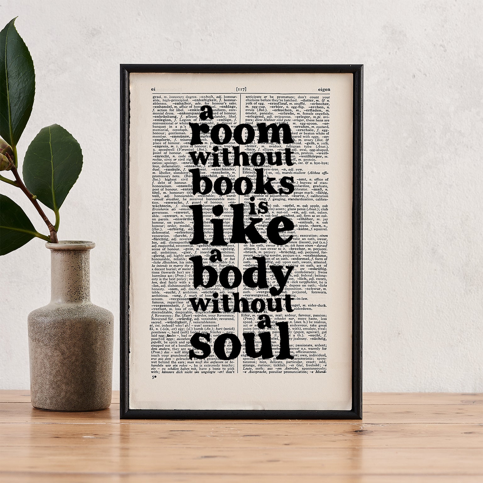 Framed Book Page Prints – Art & Quotes for Book Lovers — Bookishly