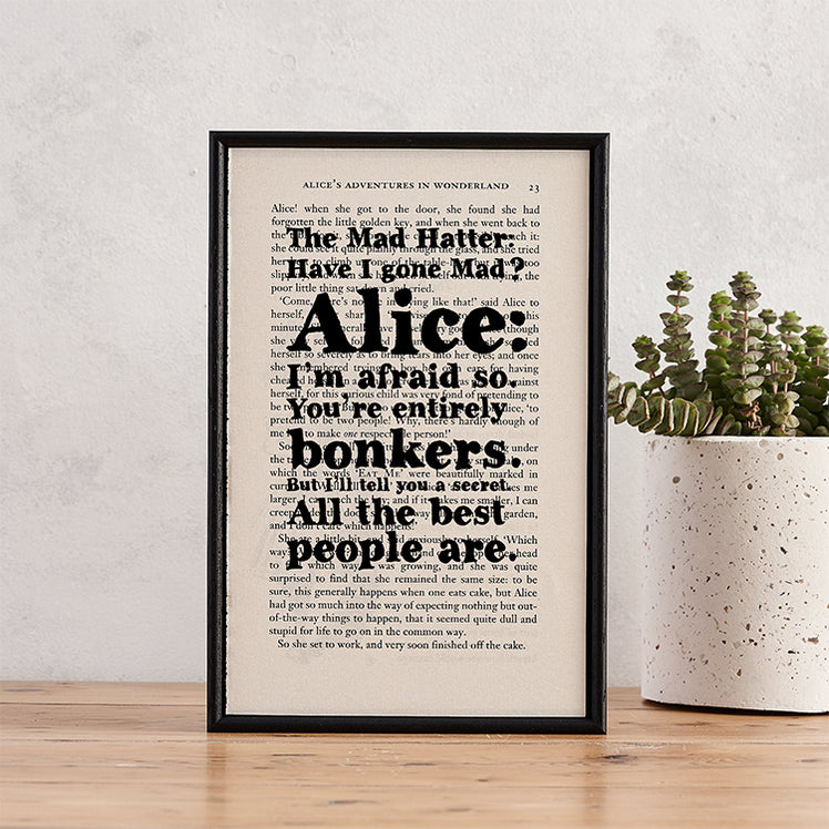 Framed Book Page Prints – Art & Quotes for Book Lovers — Bookishly