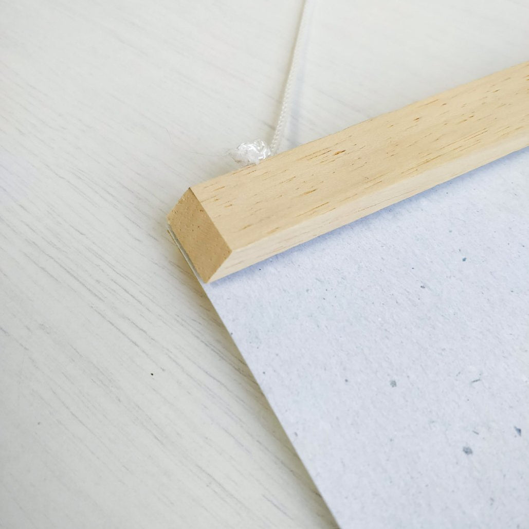Natural Wooden Poster Hanger — Bookishly