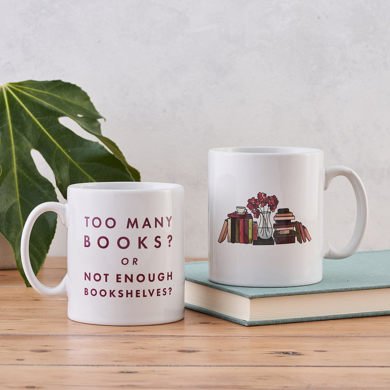 Funny 'Too Many Books?' Relatable Book Lover Mug Gift — Bookishly