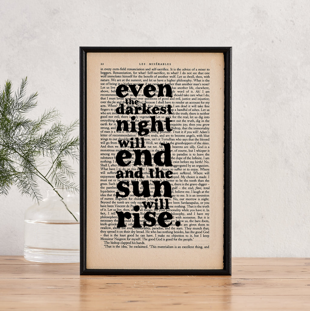 Framed Book Page Prints – Art & Quotes for Book Lovers — Bookishly