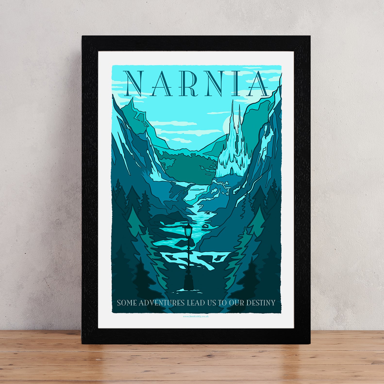 Narnia Art Print – C.S. Lewis Inspired Fantasy Travel Poster | Bookishly